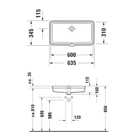 Duravit Vero Air Undercounter Basin | Vogue Spas & Bathrooms